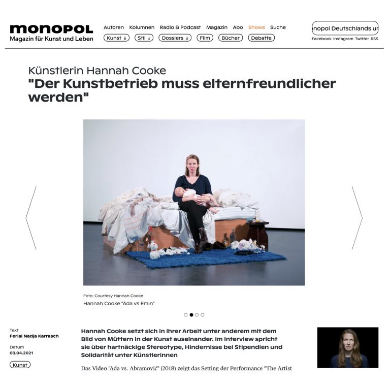 Hannah Cooke – Conceptual artist based in Germany